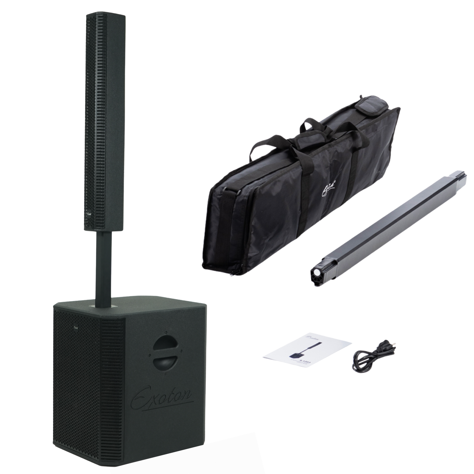 EXOTON S-1503 2000W PA Speaker System Bluetooth Column Speaker