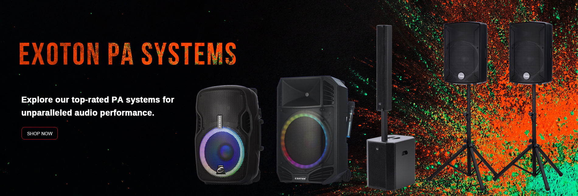 EXOTON Audio Official Store - PA Systems, DJ Systems, Amplifier & More