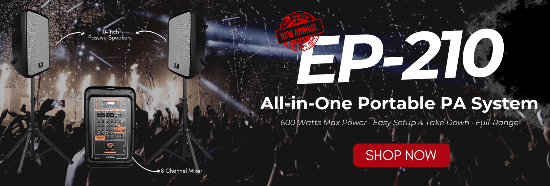 EXOTON Audio Official Store - PA Systems, DJ Systems, Amplifier & More