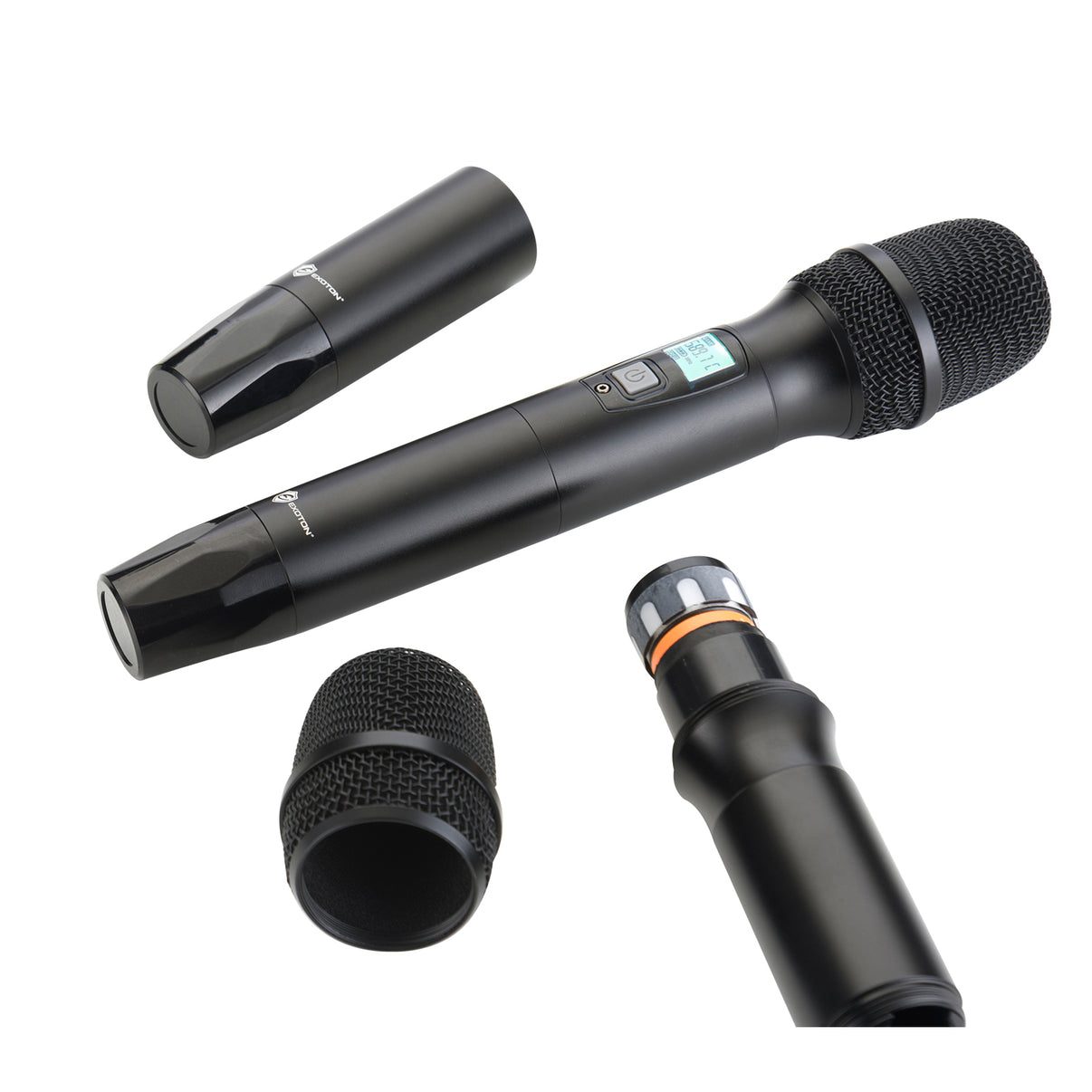 EXOTON MU-4 Wireless Microphone System 4 Channel UHF Cordless Handheld ...