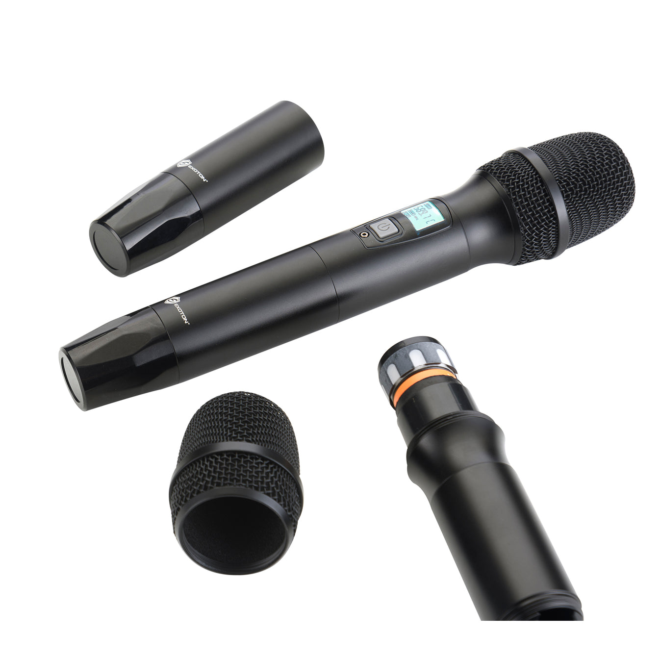 EXOTON MU-4 Wireless Microphone System 4 Channel UHF Cordless Handheld ...