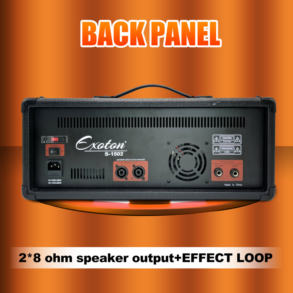 S-1502 2000W 15inch Passive Speakers With Powered Bluetooth Mixer 8 Channel PA Speaker System ...