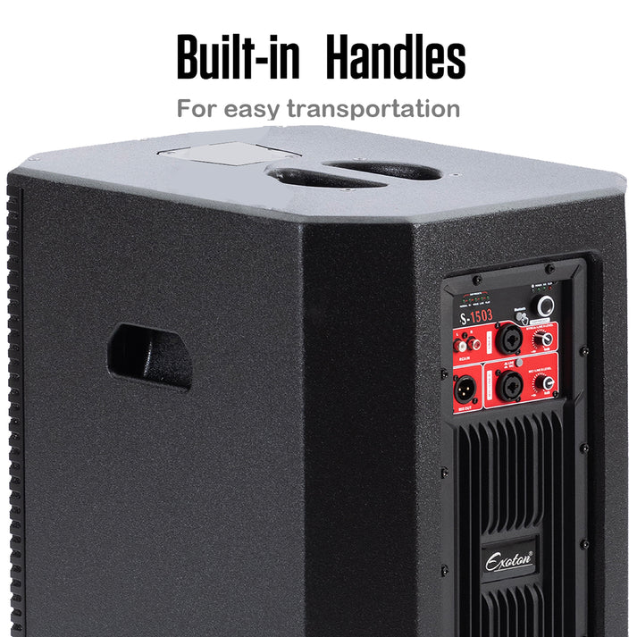 EXOTON S-1503 2000W PA Speaker System Bluetooth Column Speaker