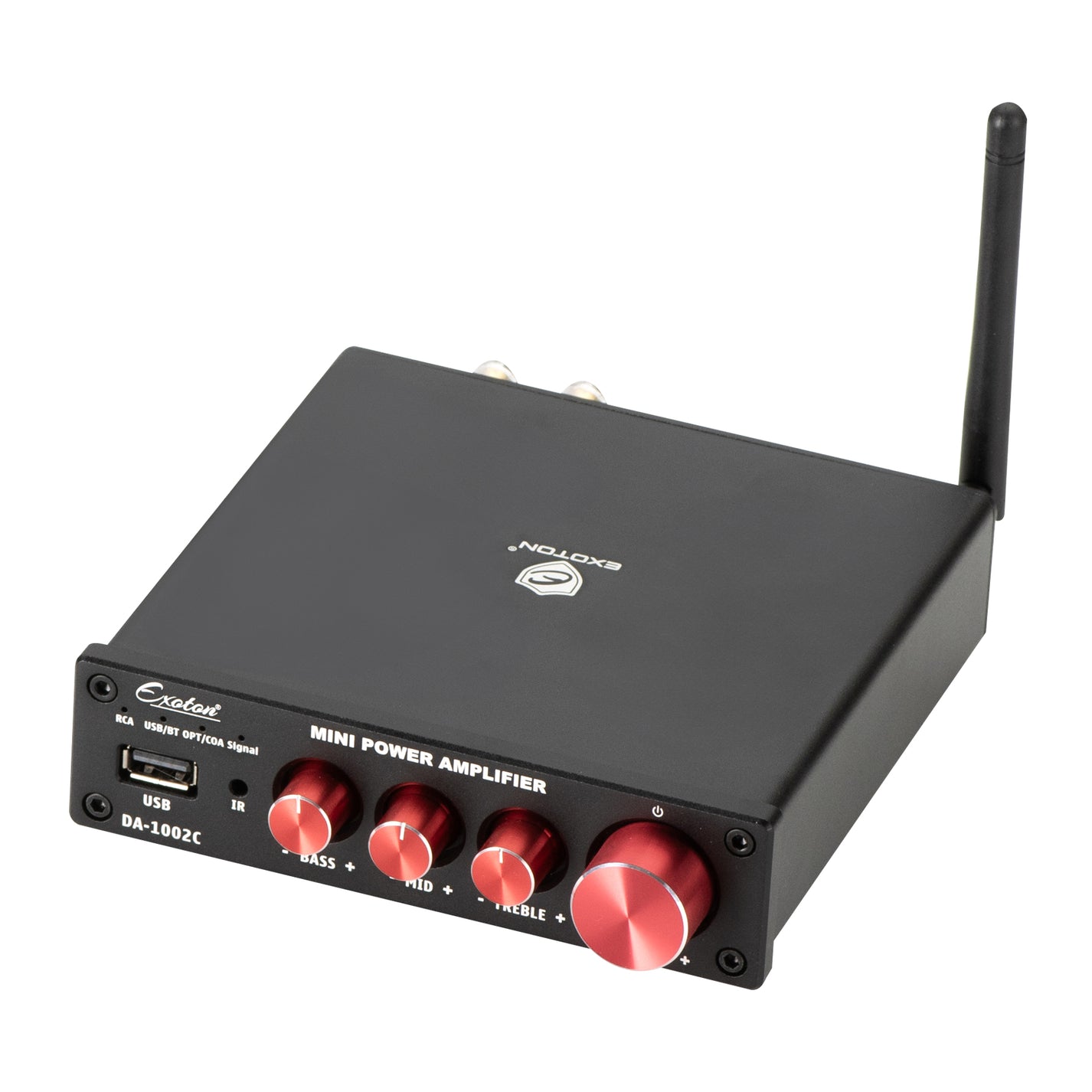 EXOTON DA1002C 2 Channel 200W Bluetooth 5.0 Mini Class D Power Home ...