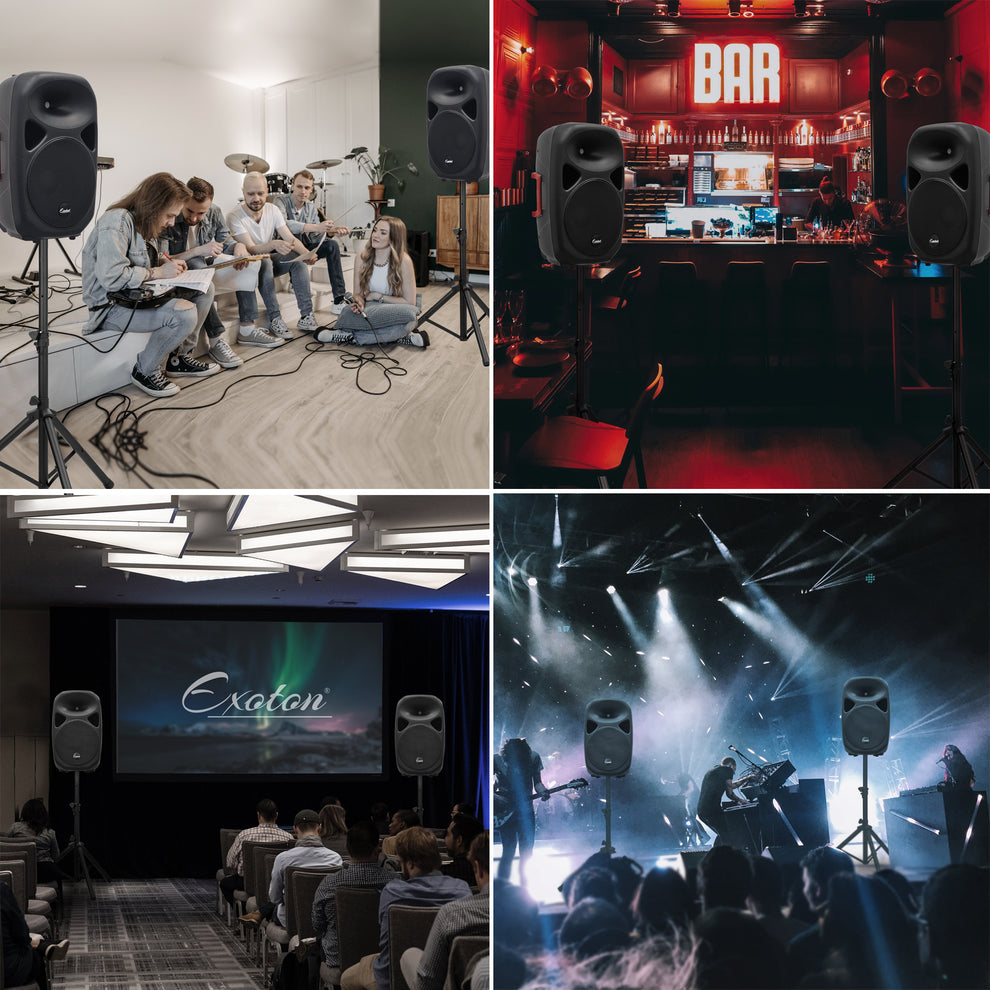 2000W 15-inch DJ Sound System With 8 Channel Mixer – EXOTON